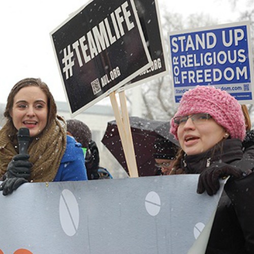 Women Rally Outside Supreme Court for Religious Liberty| National ...